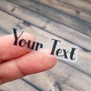 Custom Die Cut Clear Logo Labels - Etsy