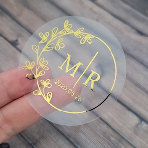 Personalized Clear Stickers - Etsy