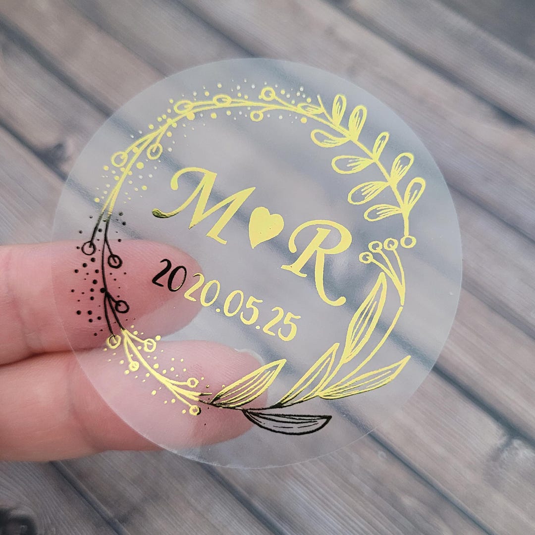 Personalized Clear Stickers: Custom Envelope Seals - Etsy