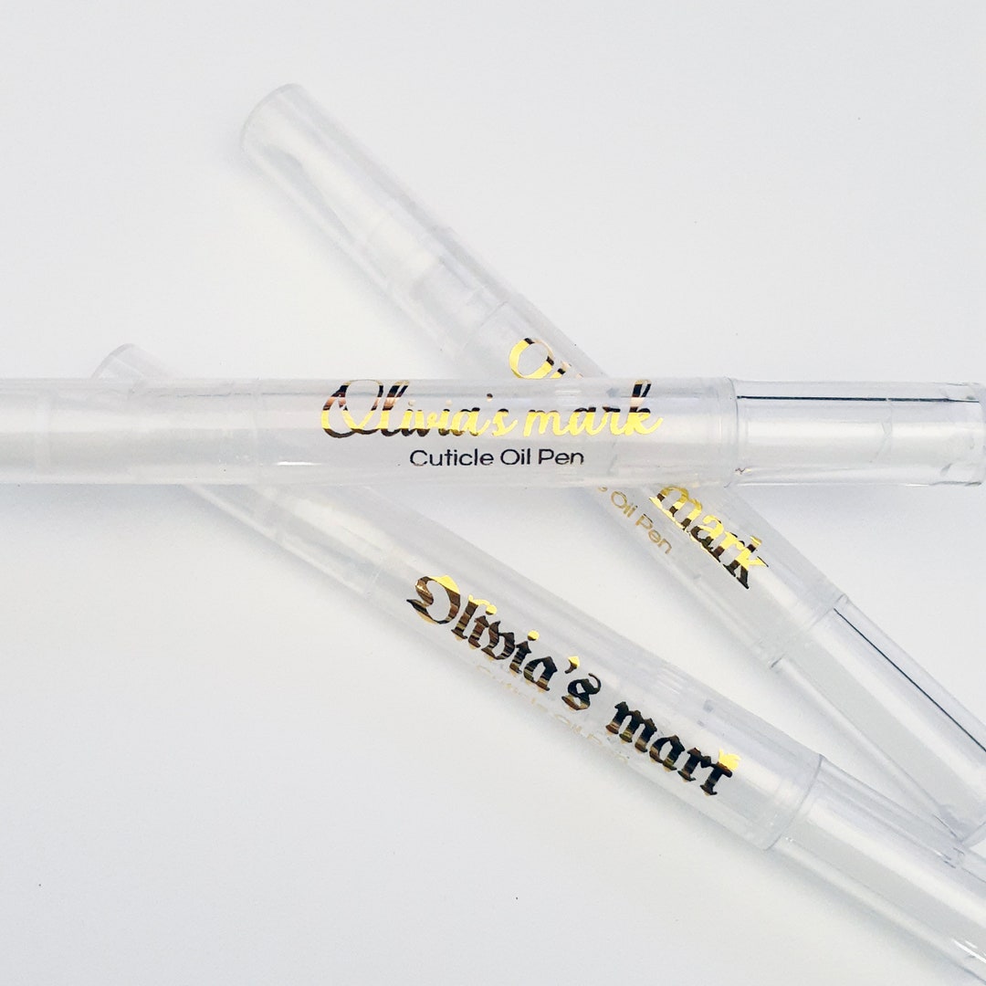 Custom Clear Foil Cuticle Oil Pen Labels - Etsy