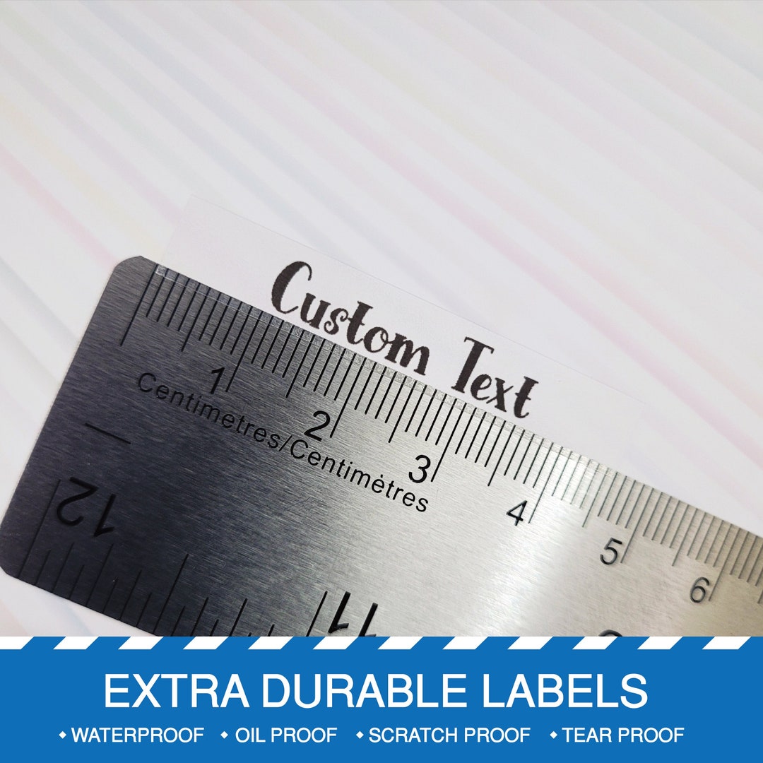Waterproof Custom Name Labels - Etsy