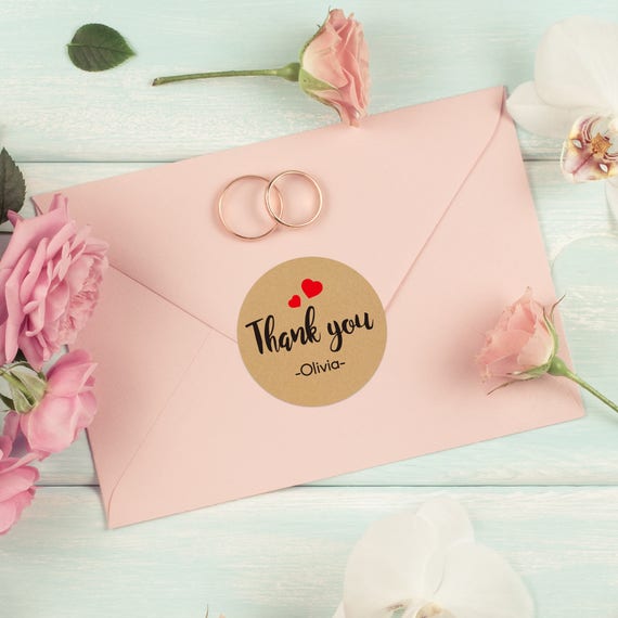 Personalized Seal Labels White Waterproof Craft Paper Label | Etsy