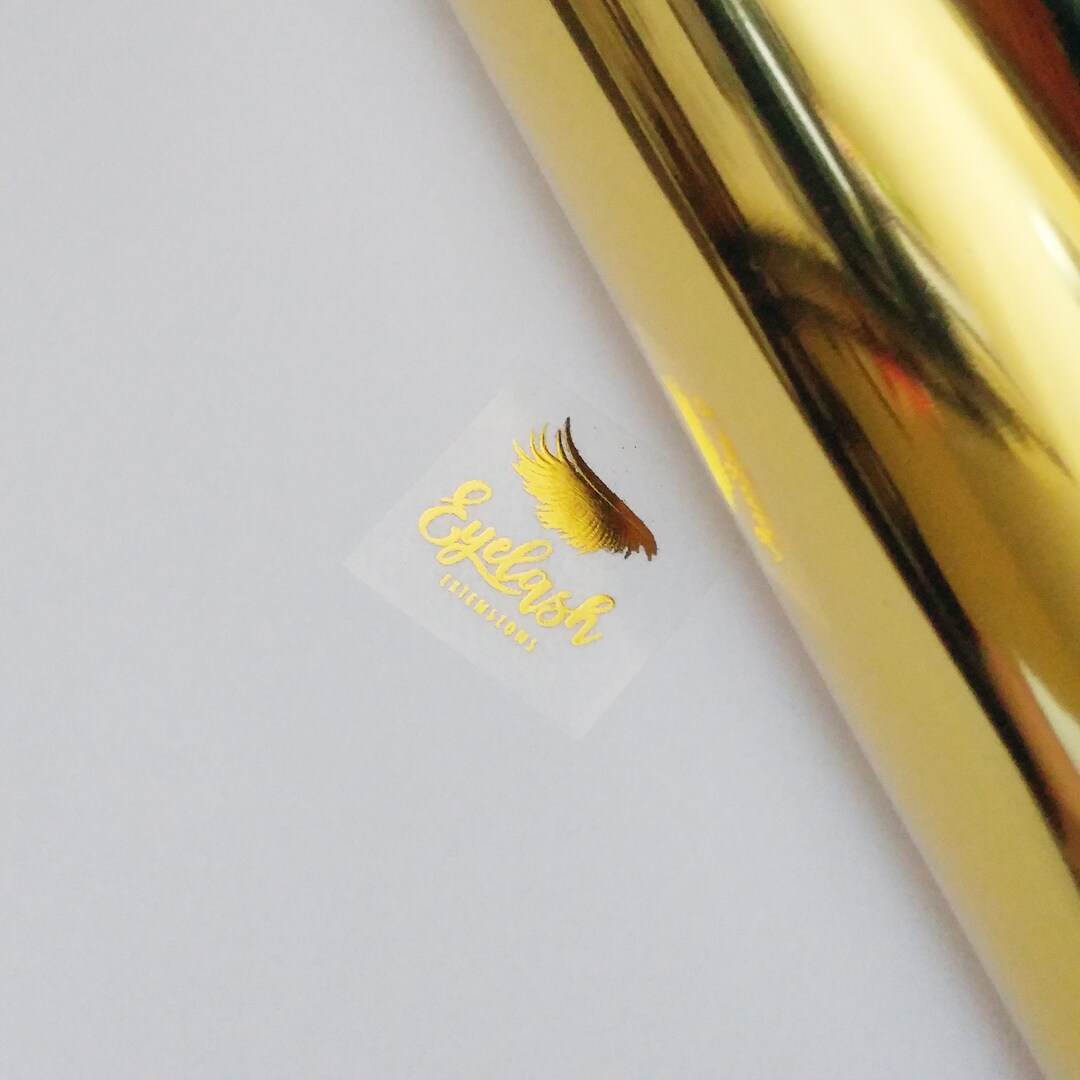 Custom Foiled Logo Labels: 1 Inch Square Business Stickers - Etsy