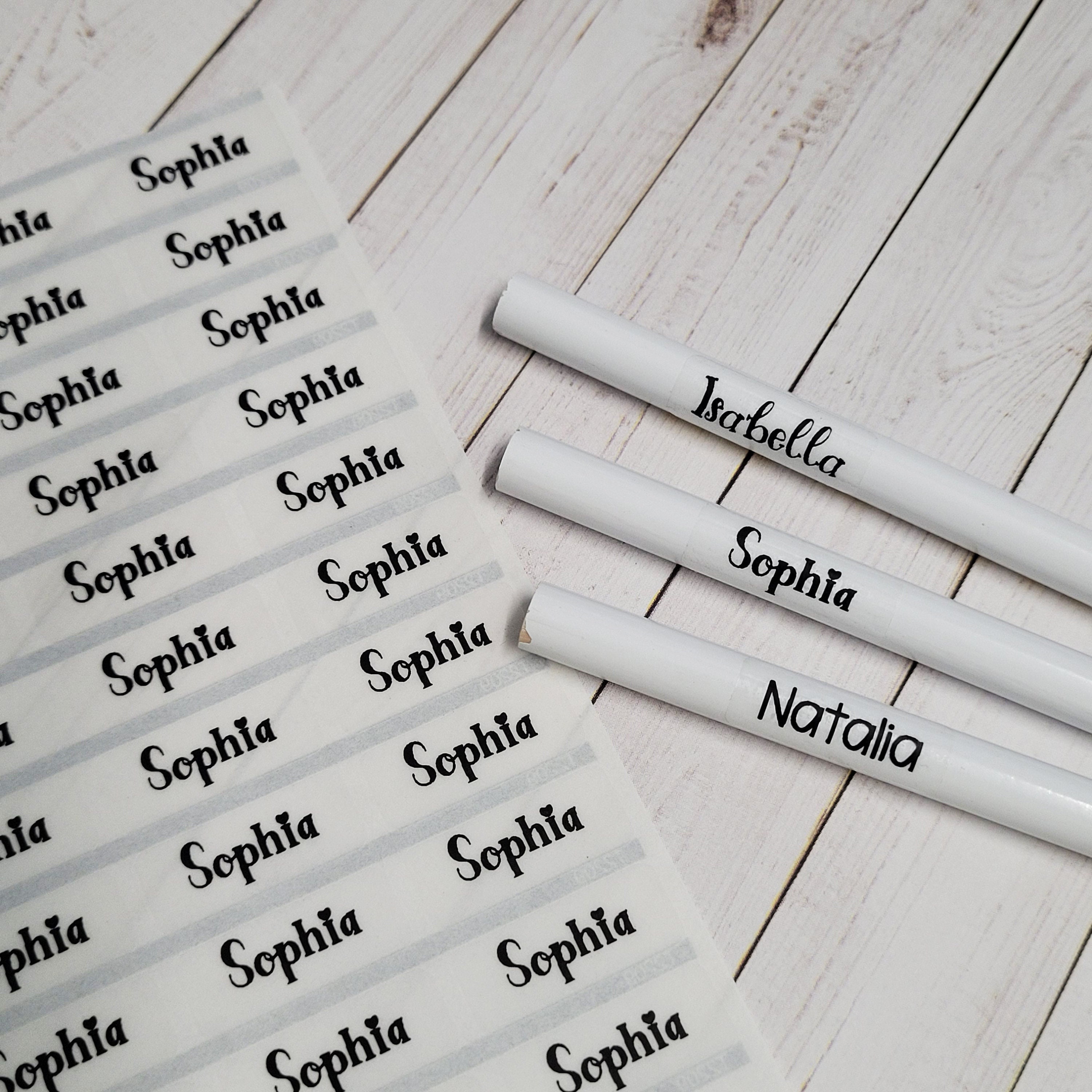 Pencil Labels Size
