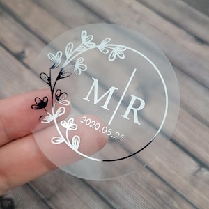 Personalized Clear Stickers - Etsy