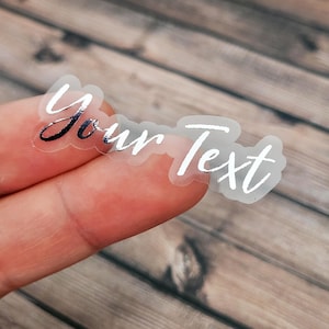 Custom Die Cut Clear Logo Labels - Etsy