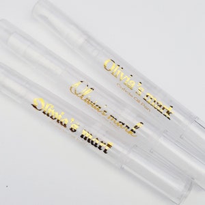 Custom Clear Foil Cuticle Oil Pen Labels - Etsy
