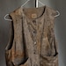 Men's Rusty Linen Vest YOKO. Rust Grey Hand Dyed Splotchy Linen ...