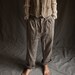 Grey Linen Pants HEMINGWAY. Buttoned Trousers Woolen Pants Linen Womens ...