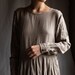 Natural Grey Linen Dress VIRGINIA. Linen Women's Clothing Vintage Dress ...