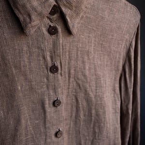 Women's Linen Shirt EARTH. Faded Out Pink Clay Natural Grey Linen ...
