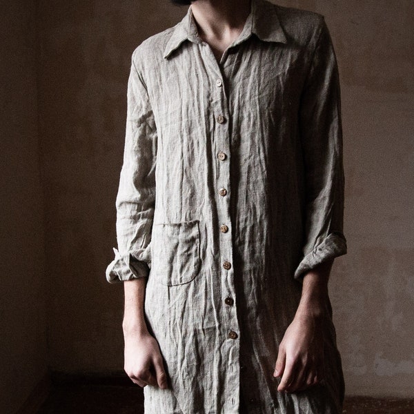 Linen Duster Coat - Etsy