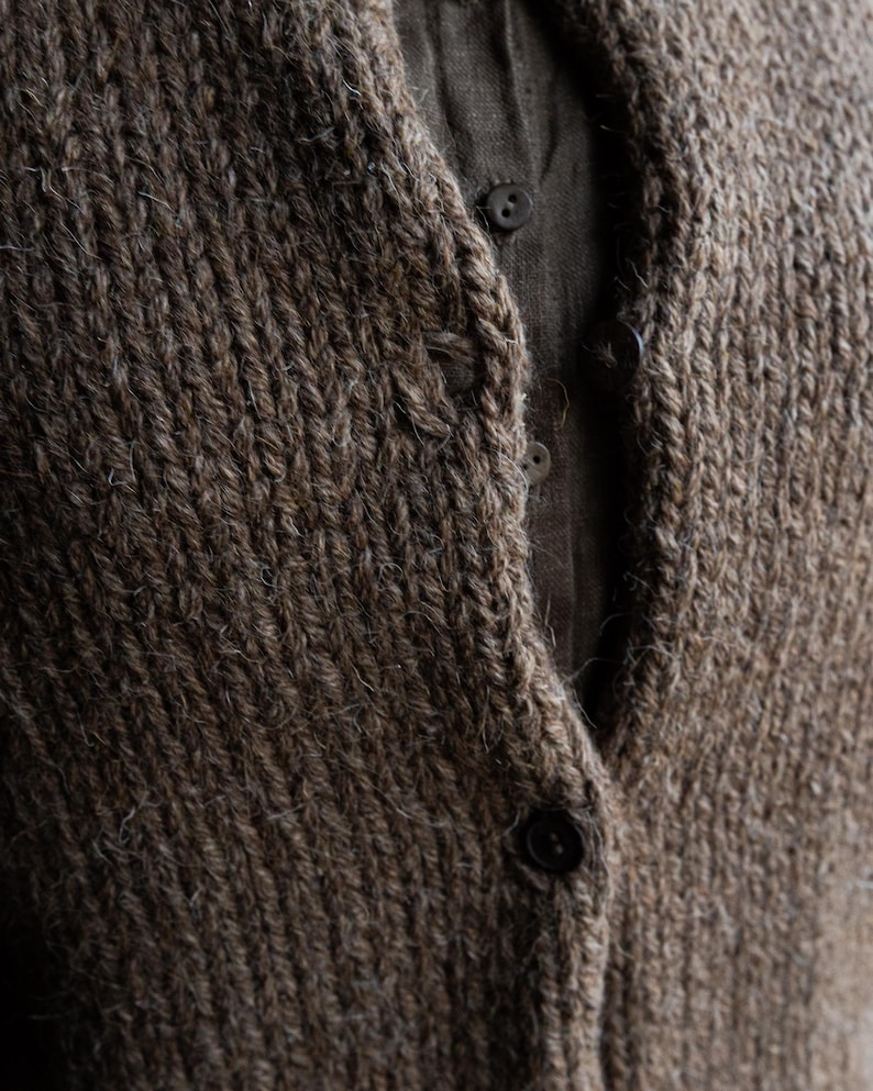 Women's Hand Knitted Vest HIGHLAND, Grey Rustic Wool - Etsy
