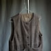 Men's Wool and Hemp Vest DUST. Grey Brown Warm Vest Woolen - Etsy