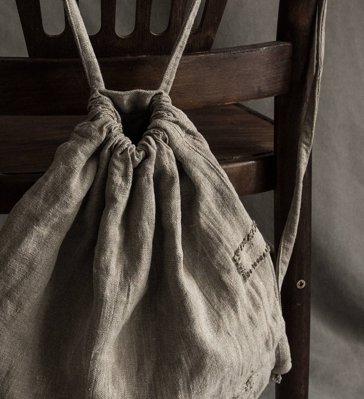 Small Linen Backpack Flax Bag Knapsack Linen Summer Boro | Etsy