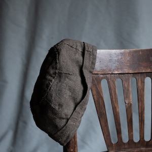 Brown Linen Hat SEVER. Beige Grey Hand Stitched Taupe Eco Friendly Cap ...