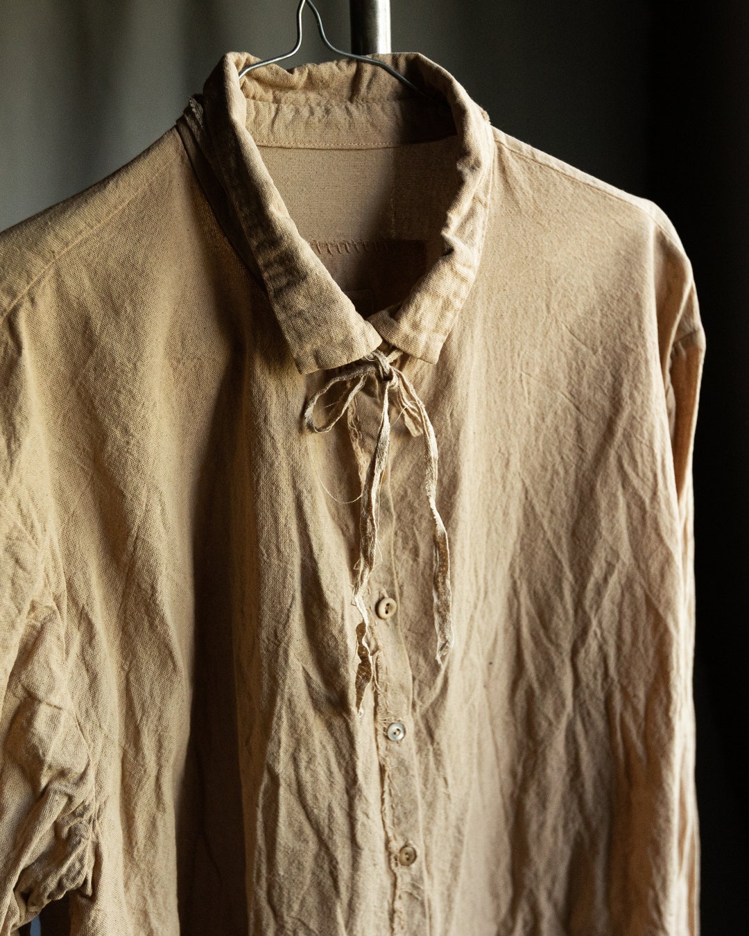 Women's Shirt FADE, Raw Lightweight Wrinkly Cotton, Naturally Dyed Into ...