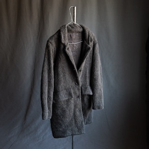 Grey Woolen Coat HAY. Hand Dyed Wool Coat Trench Jacket Winter Women ...