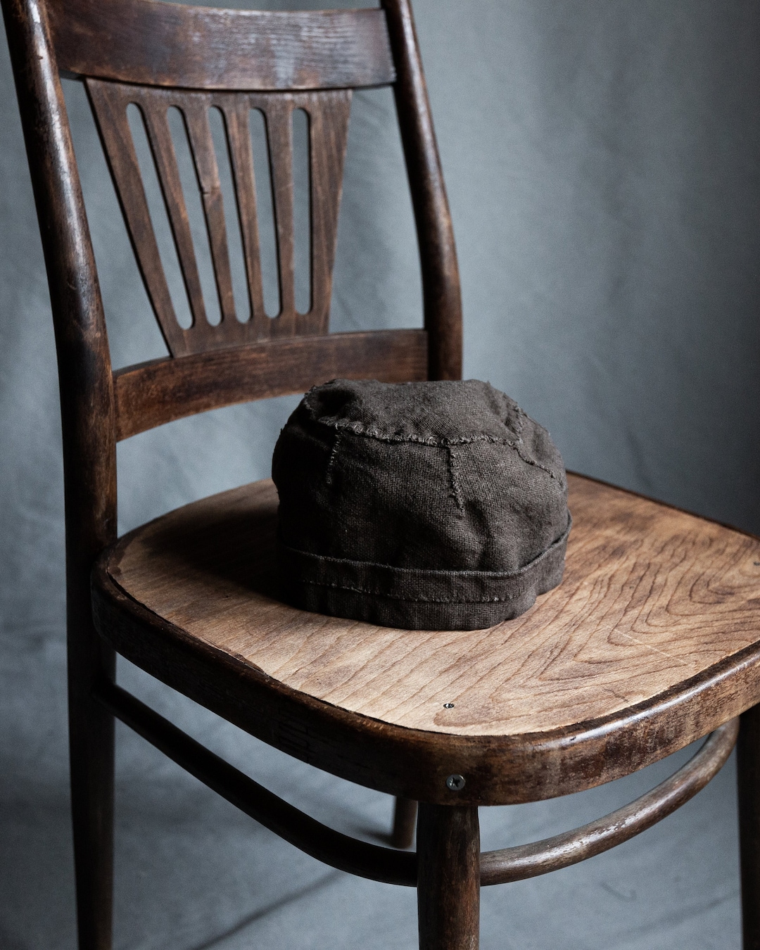 Brown Linen Hat SEVER. Beige Grey Hand Stitched Taupe Eco Friendly Cap ...