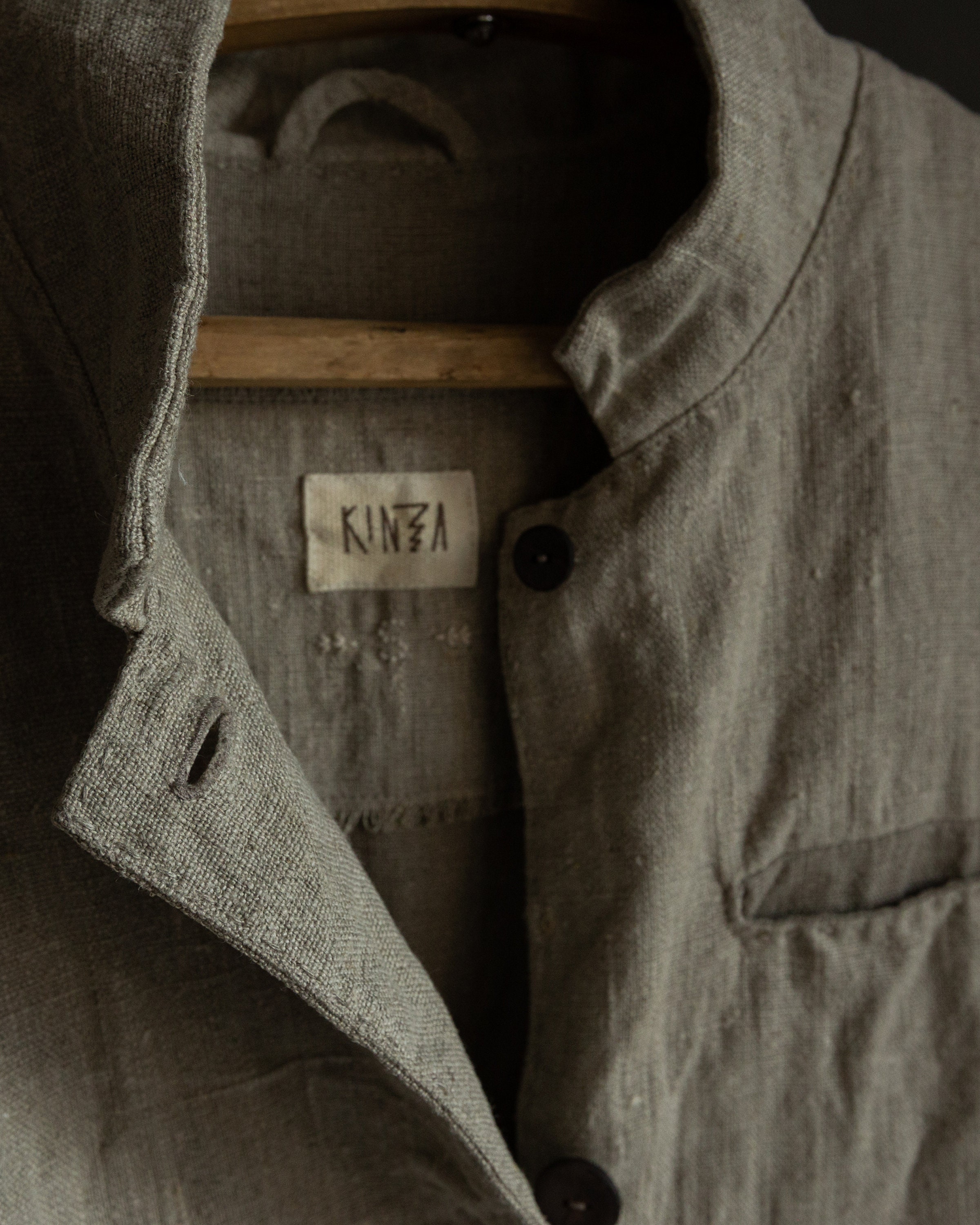Natural Grey Linen Blazer POE. Linen Jacket Undyed Linen - Etsy
