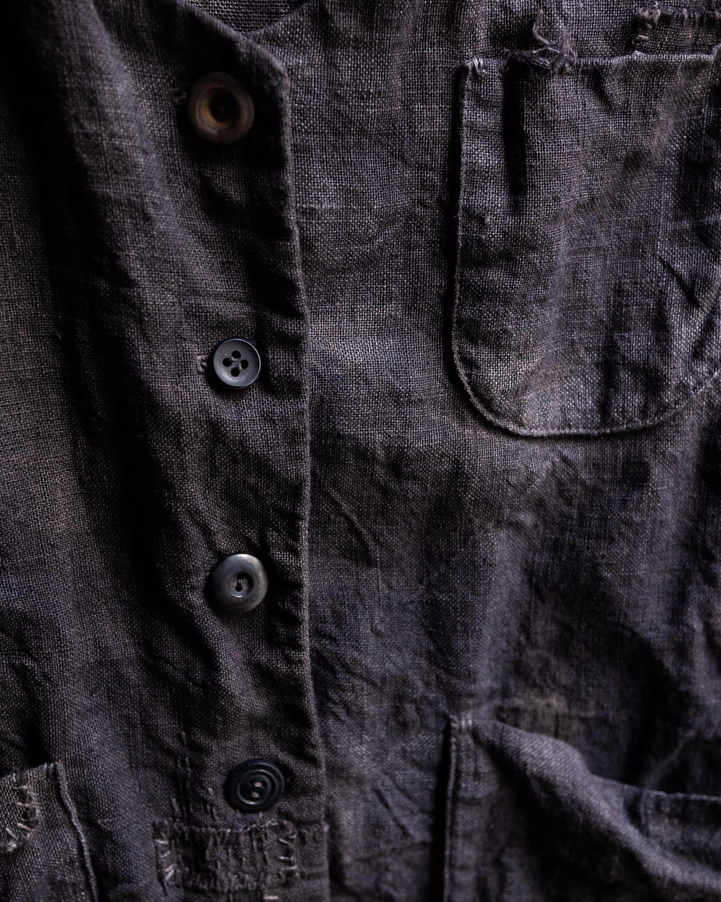 Men's Hand Dyed Linen Vest BORO. Dark Grey Linen Vest - Etsy