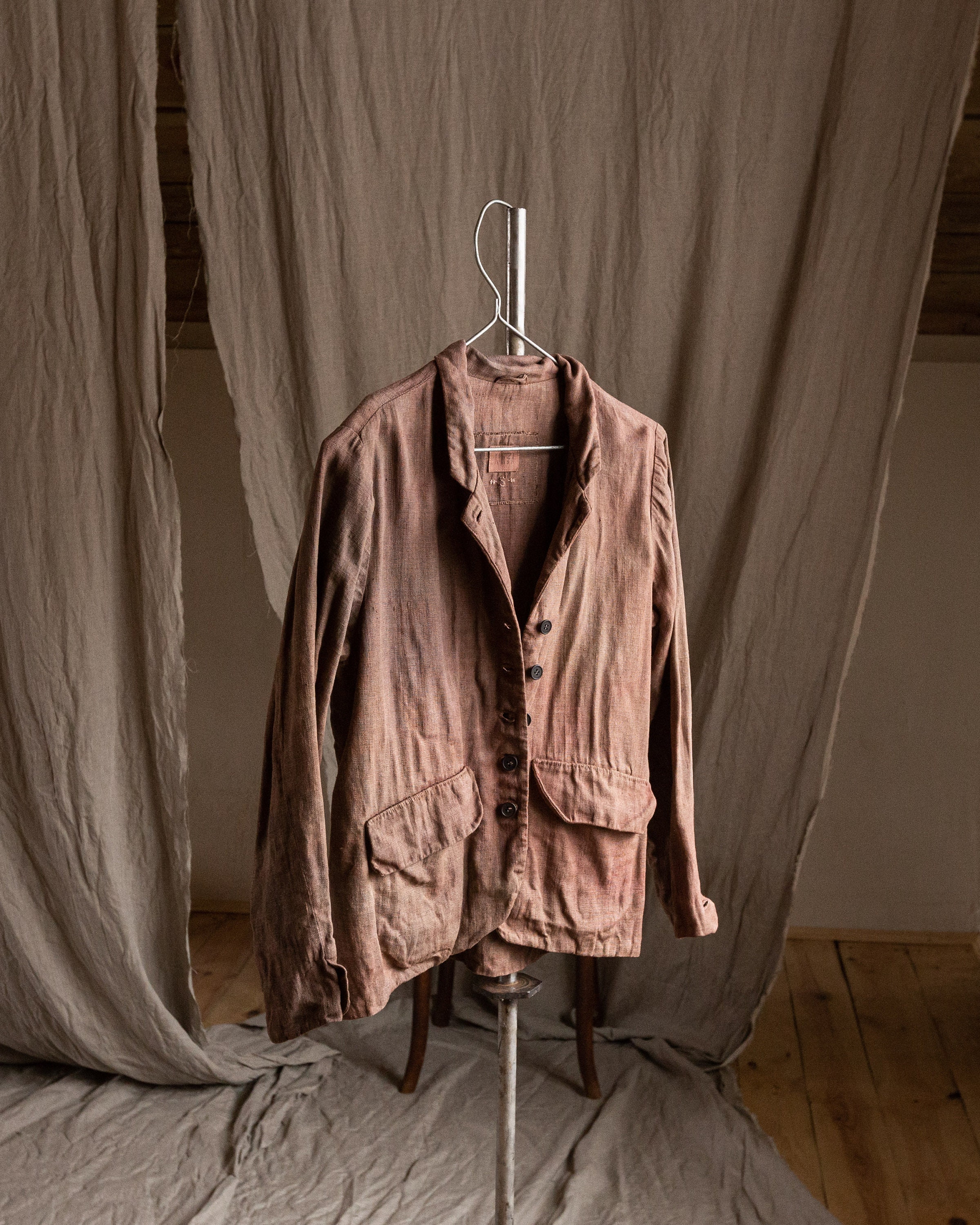 Blush Pink Linen Blazer ENGLAND. Linen Jacket Dusty Pink Linen - Etsy