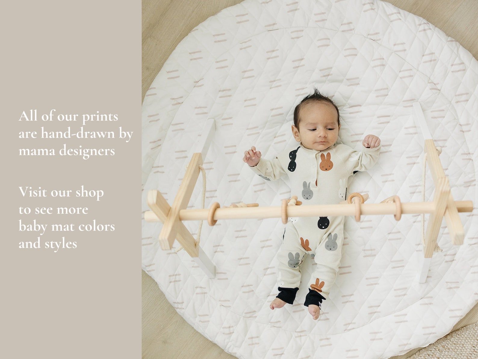 Round Play Mat Baby Gym Mat Wooden Baby Gym Mat Playmat - Etsy