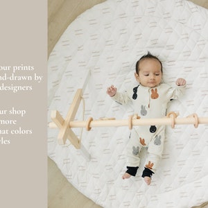 Round Play Mat Baby Gym Mat Wooden Baby Gym Mat Playmat - Etsy