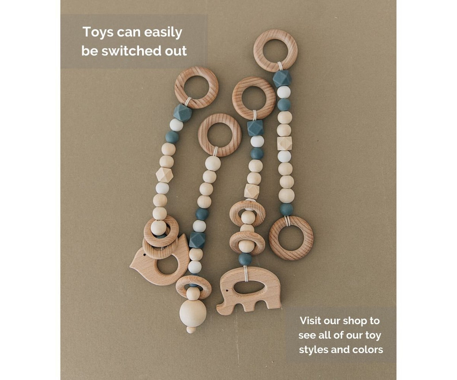 Gray and Wood Baby Gym and Toys Baby Gym Toys Wood Play | Etsy