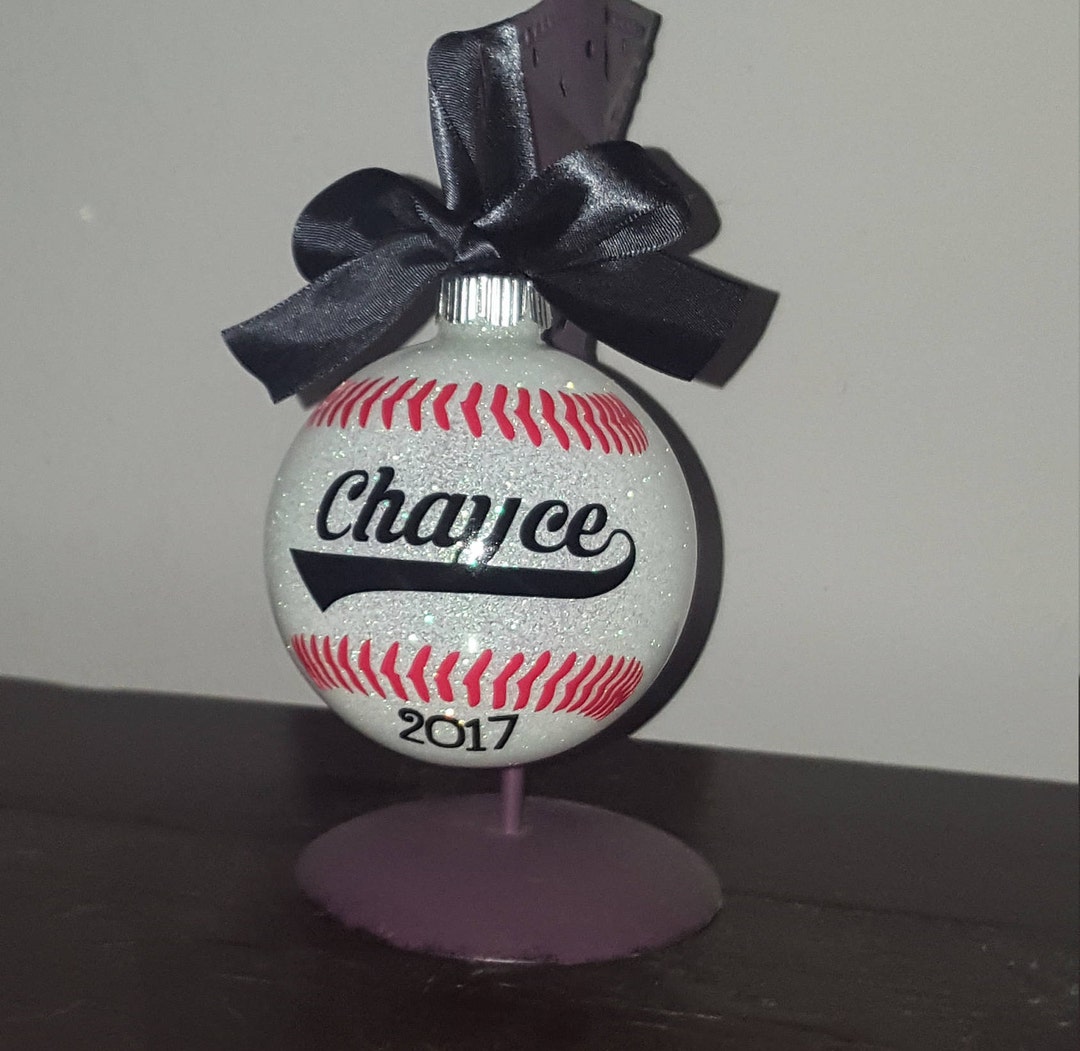 Personalized Baseball Ornament End of Season Baseball Gift Baseball ...