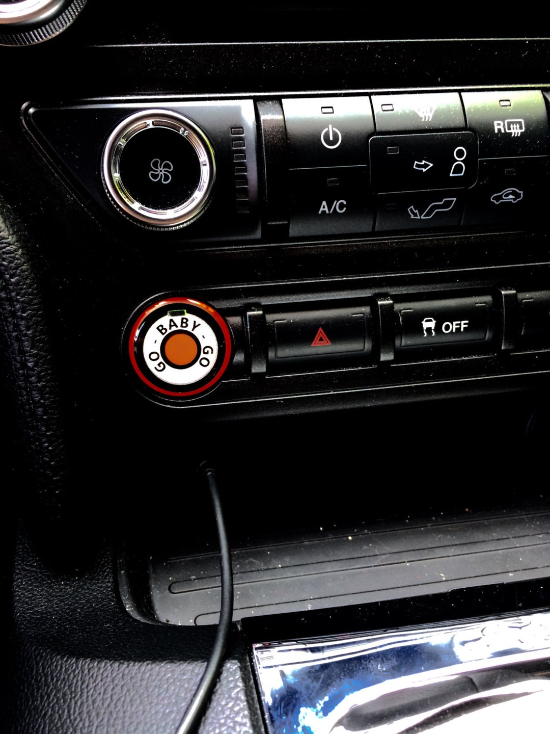 2015+ Mustang V6/EB/GT Push Button Decal (go Baby Go! V2), GT500 ...