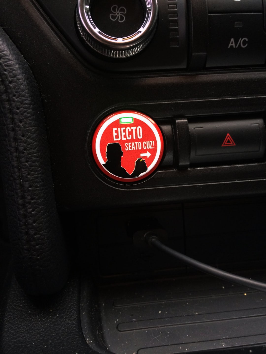 2015+ Mustang V6/EB/GT Push Button Decal (ejecto Seato Cuz!), GT500 ...