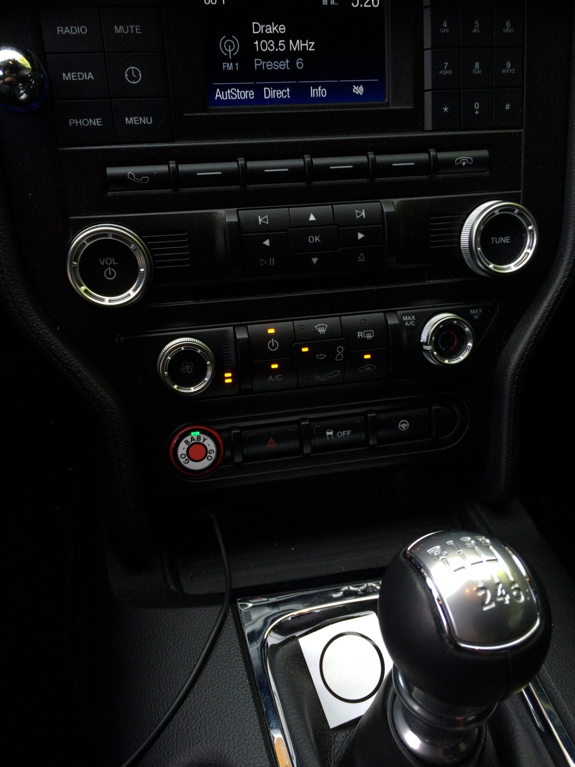 2015+ Mustang V6/EB/GT Push Button Decal (go Baby Go! V2), GT500 ...