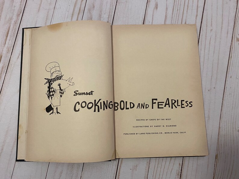 Vintage MCM “cooking Bold and Fearless” Cookbook - Etsy