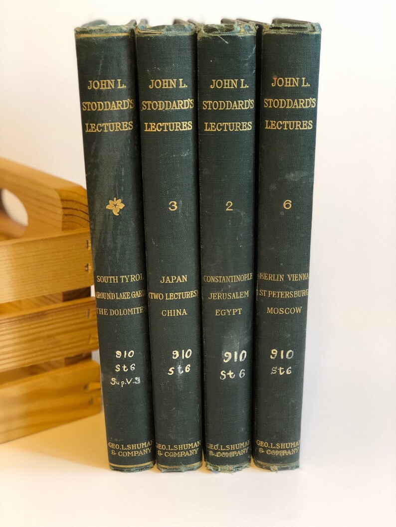 Vintage John L. Stoddard's Lecture Books - Etsy