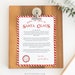 Santa Claus Letter Template, Letter From the North Pole, Christmas Note ...