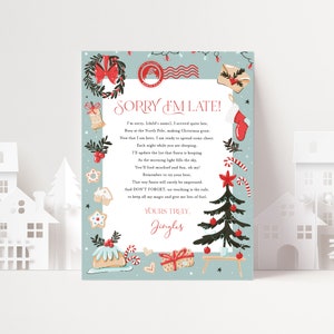 Elf Late Arrival Letter, Hello Note From Elf, Elf Greetings, Sorry I'm ...