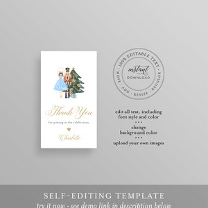 Nutcracker Christmas Tag Template, Printable Holiday Favor Tag, Gift ...