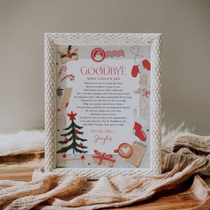 Goodbye Letter From Elf, Elf Departure Note, Farewell Elf Note, Poem ...