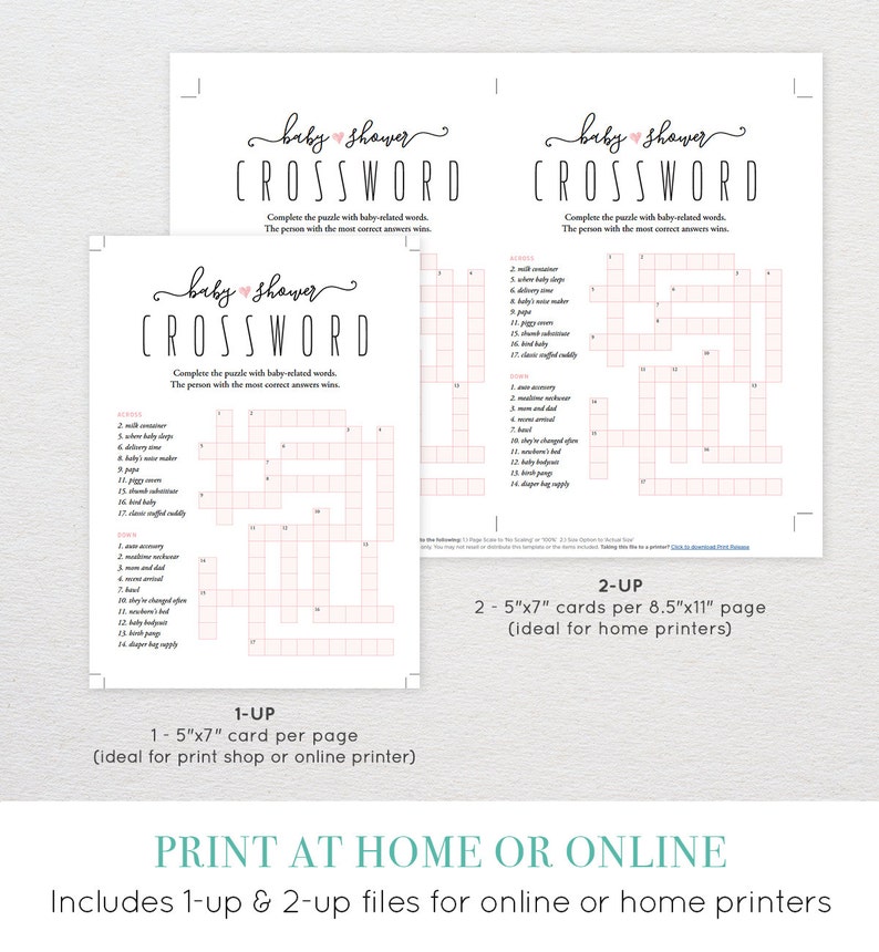 Baby Shower Crossword Puzzle Baby Shower Games Printable Etsy baby-shower-crossword-puzzle-baby-shower-games-printable-etsy