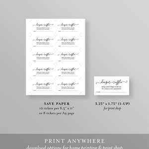 Printable Diaper Raffle Kit, Baby Shower Games, DIY Diaper Raffle ...