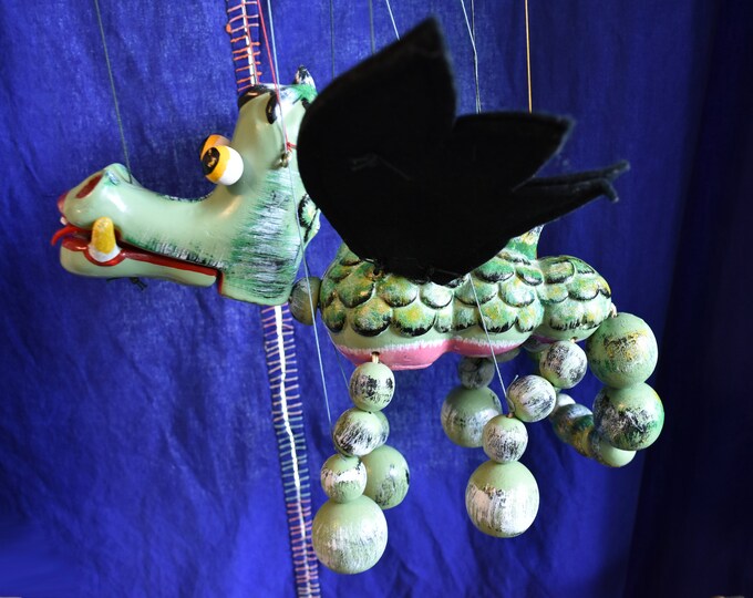 Vintage Pelham Mother Dragon String Puppet Marionette, Original Box ...