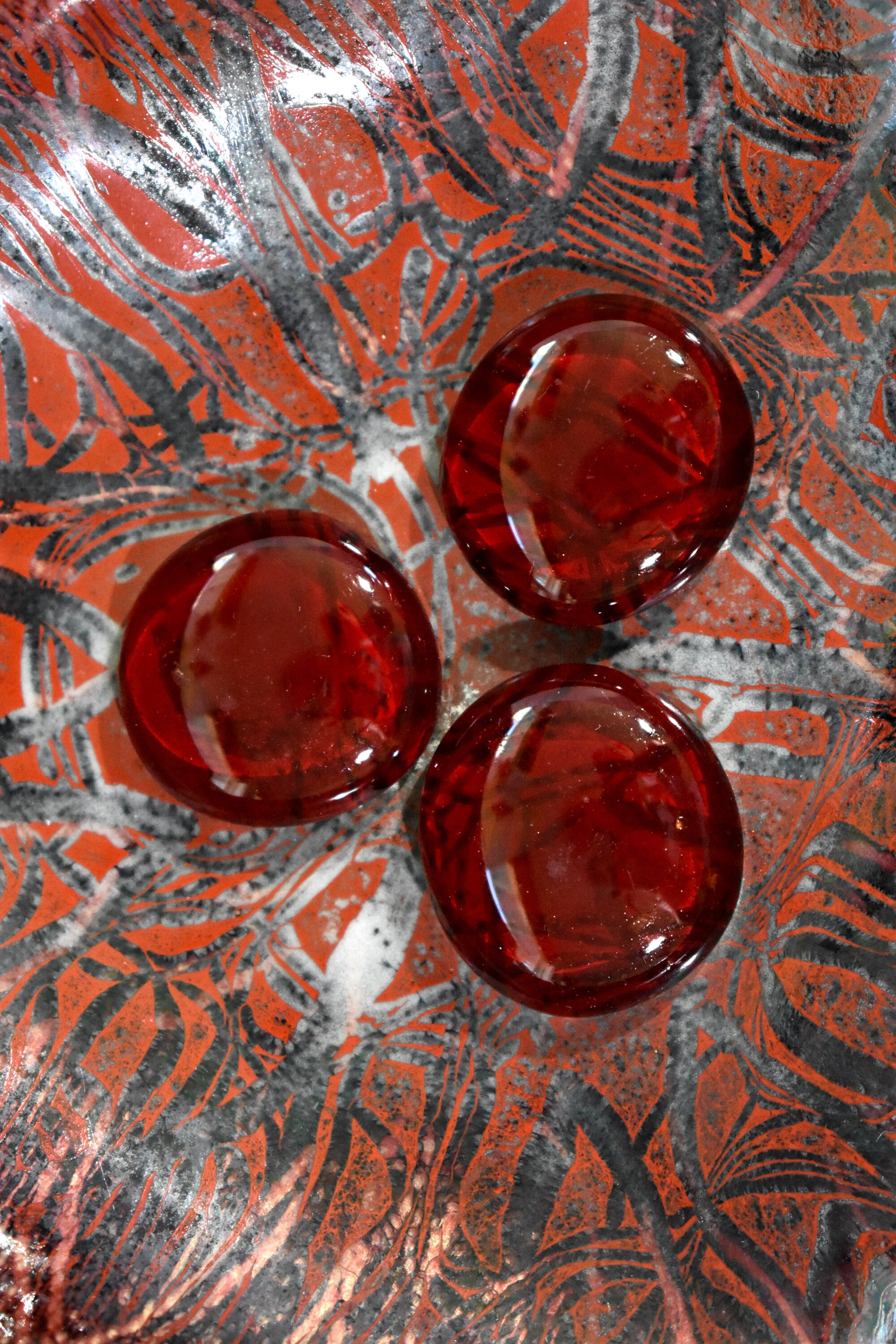 Vintage Mid Century Modern Signed Triangular Enamel Copper | Etsy