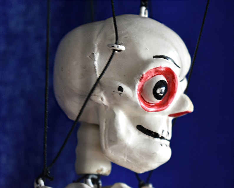 Vintage Pelham Skeleton String Puppet Marionette Original Box - Etsy