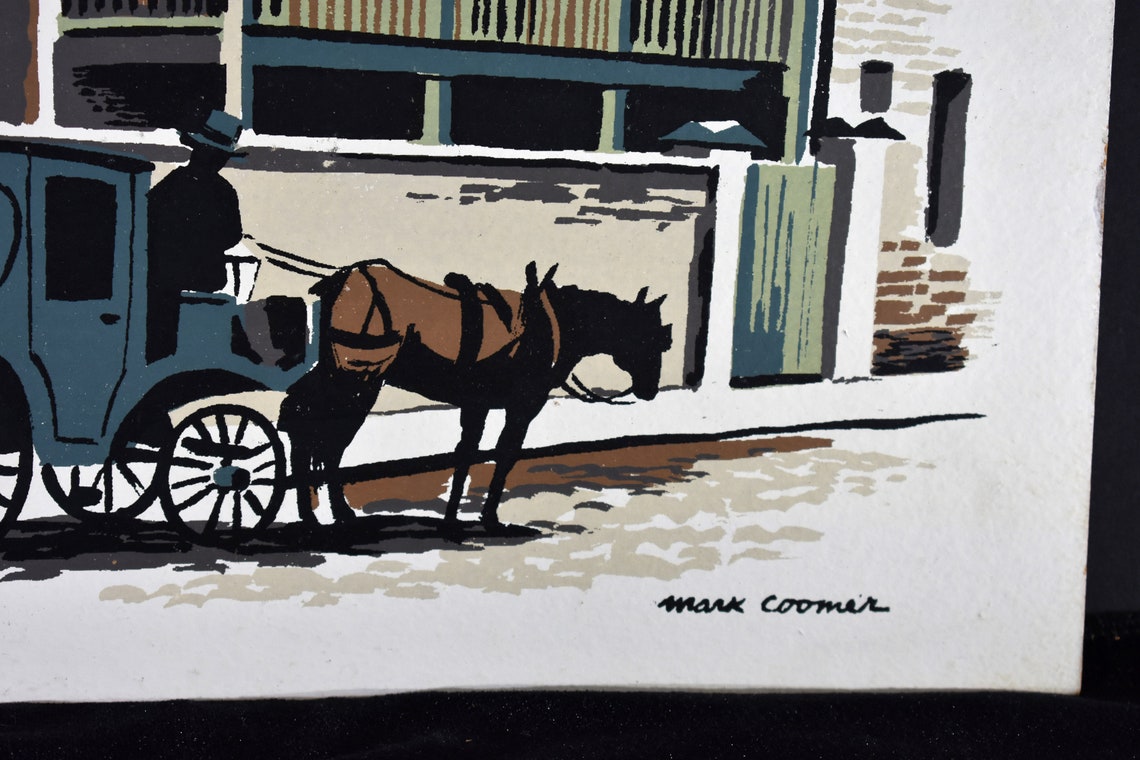 Mid Century Limited Edition Mark Coomer Serigraph St.charles | Etsy