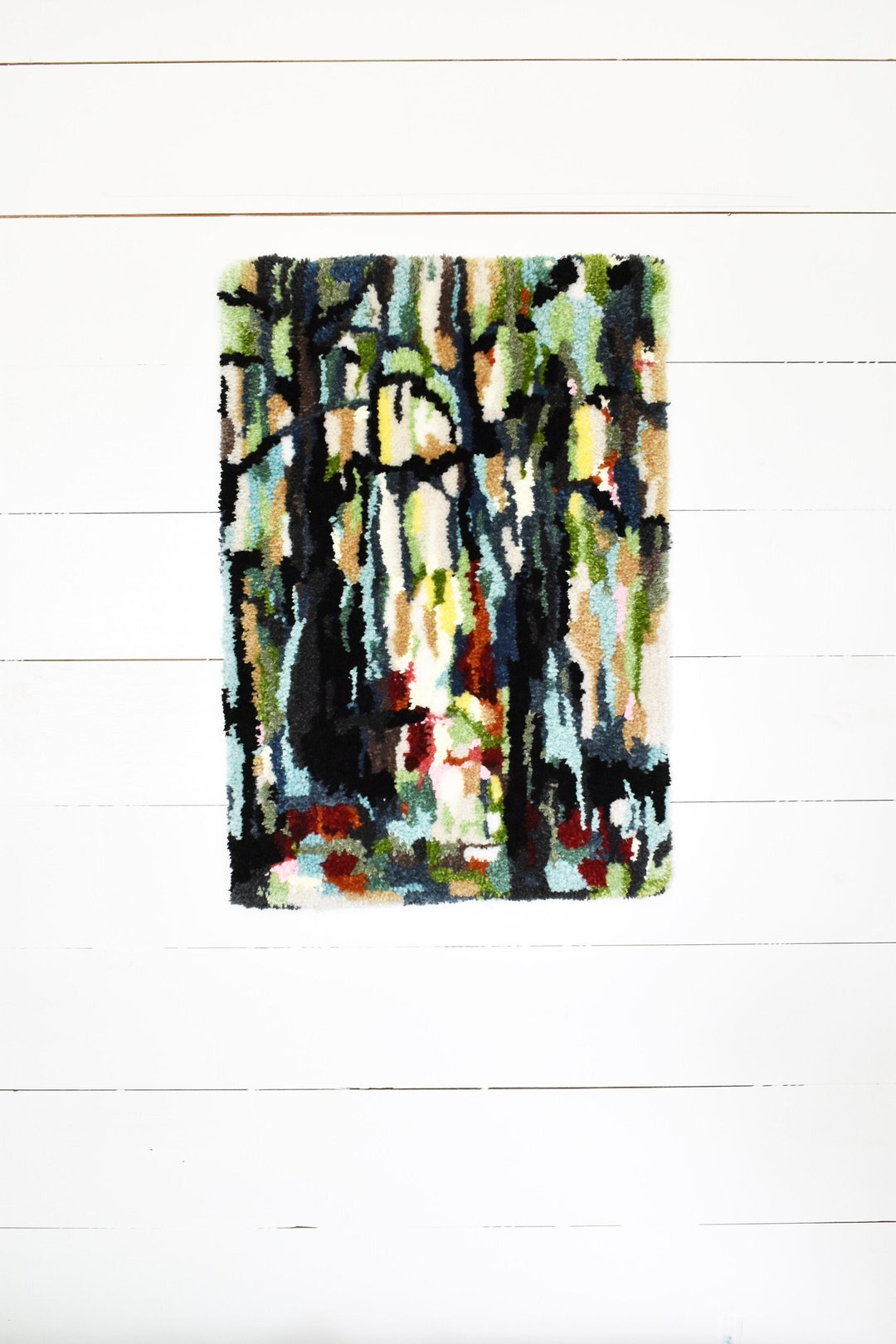 Handmade Tufted Landscape Wall Rug Hanging Cypress Swamp, Free Shipping ...