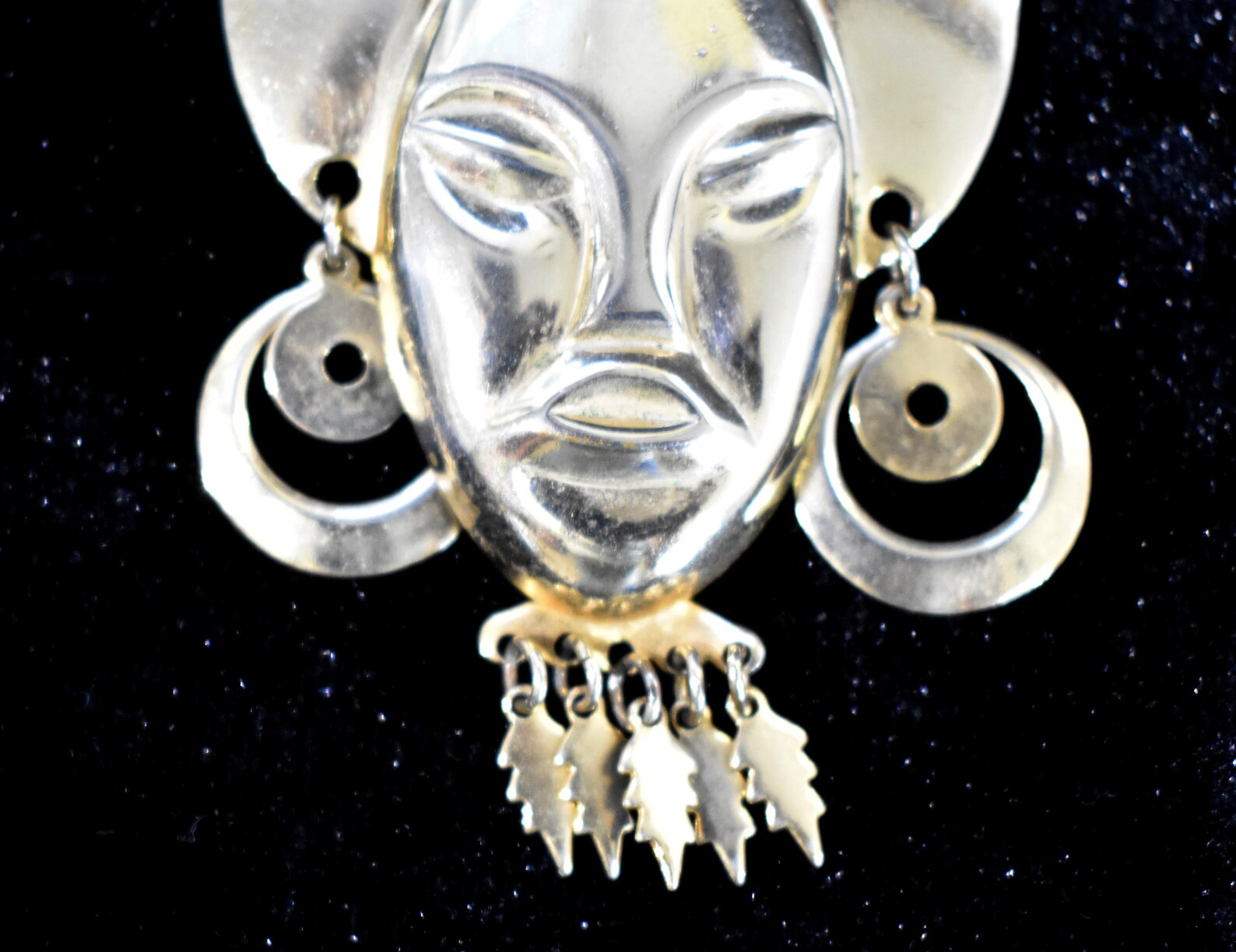 Fabulous Mid Century Gold-tone Exotic Pin and Earrings Set - Etsy