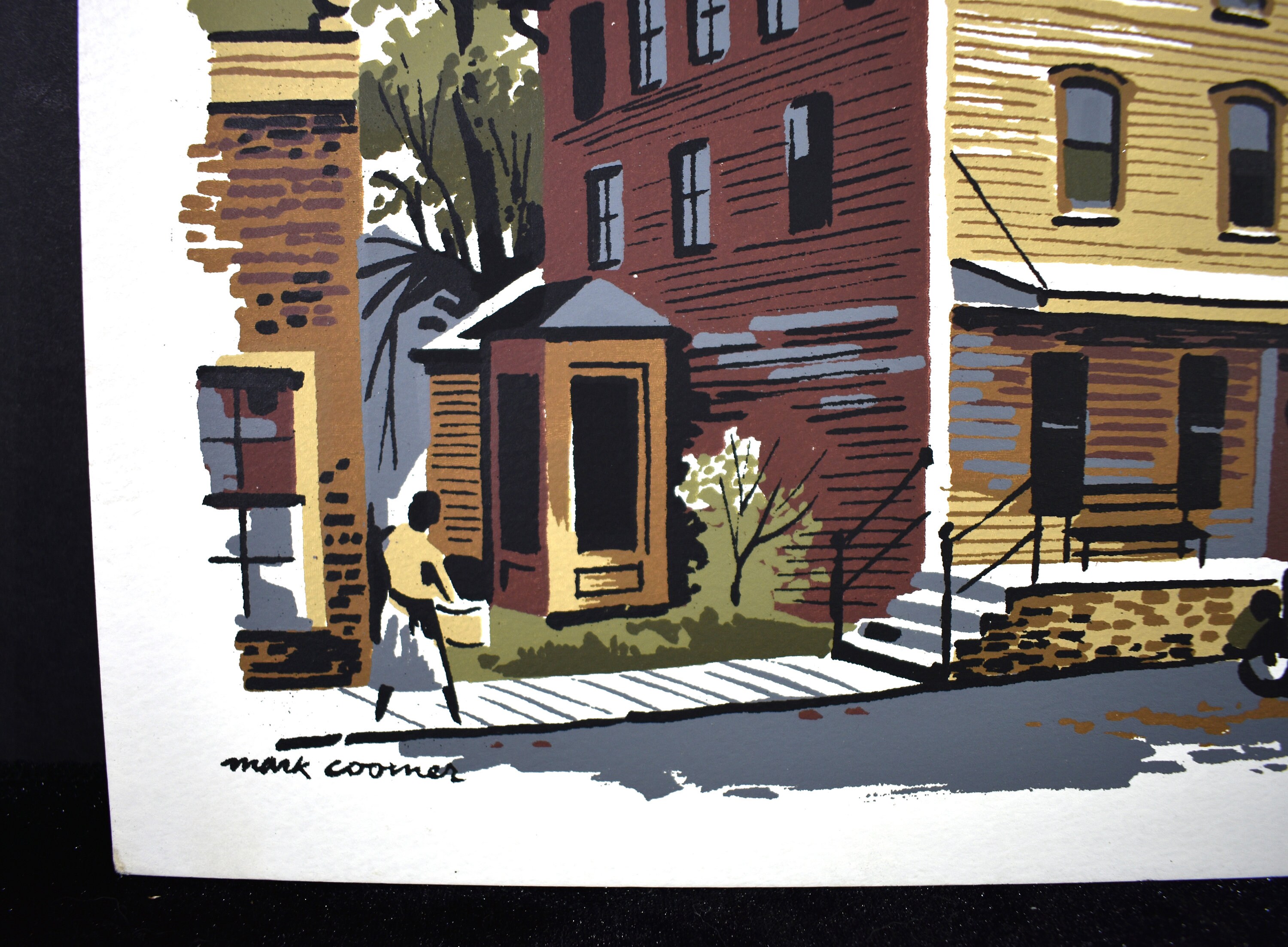 Mid Century Limited Edition Mark Coomer Serigraph Country Hotel, FREE ...