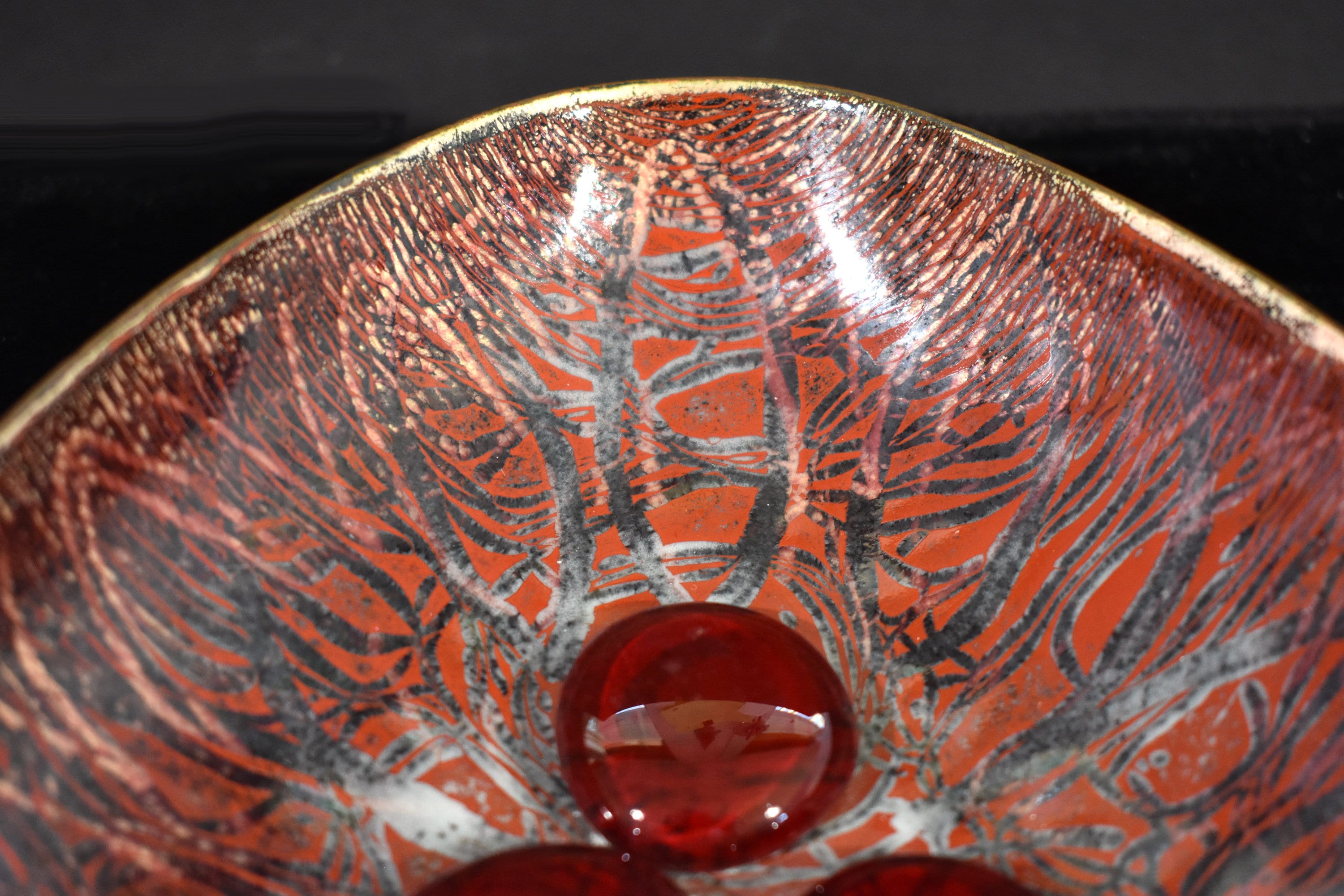 Vintage Mid Century Modern Signed Triangular Enamel Copper | Etsy