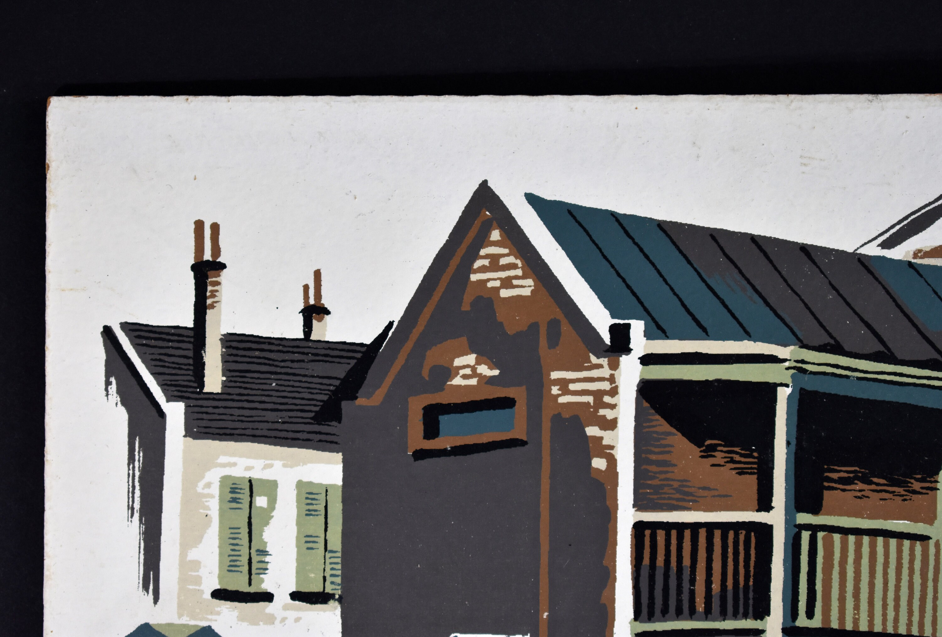 Mid Century Limited Edition Mark Coomer Serigraph St.charles | Etsy